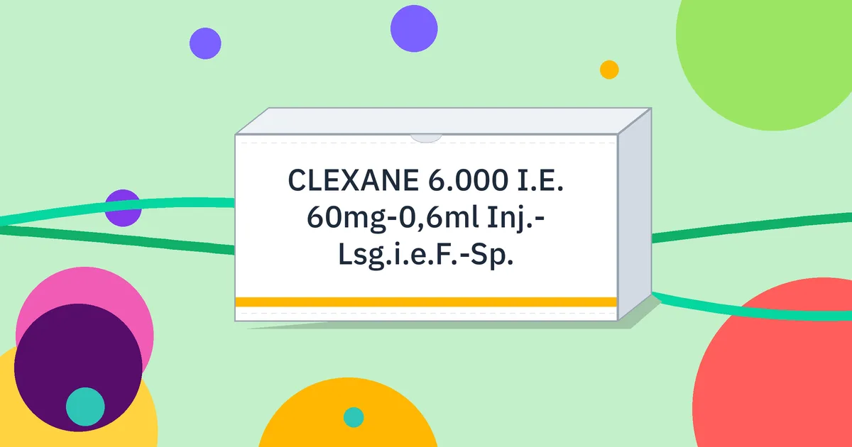 Symbolbild: Packung mit der Aufschrift CLEXANE 6.000 I.E. 60mg-0,6ml Inj.-Lsg.i.e.F.-Sp. (PZN 16398430) – Verfügbarkeit und Bezug in Apotheken in Frankfurt am Main