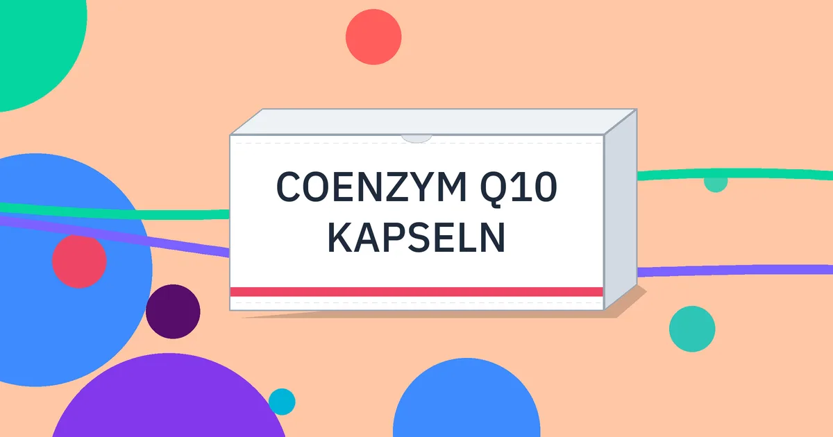 Symbolbild: Packung mit der Aufschrift COENZYM Q10 KAPSELN (PZN 18678984) – Verfügbarkeit und Bezug in Apotheken in Frankfurt am Main