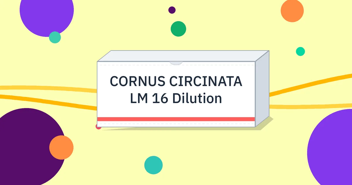 Symbolbild: Packung mit der Aufschrift CORNUS CIRCINATA LM 16 Dilution (PZN 13452206) – Verfügbarkeit und Bezug in Apotheken in Frankfurt am Main