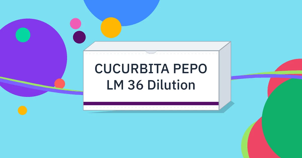 Symbolbild: Packung mit der Aufschrift CUCURBITA PEPO LM 36 Dilution (PZN 13457497) – Verfügbarkeit und Bezug in Apotheken in Frankfurt am Main