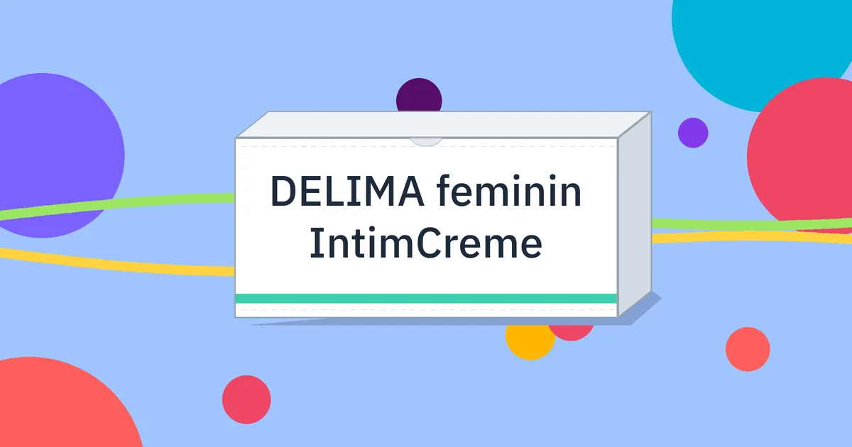 Symbolbild: Packung mit der Aufschrift DELIMA feminin IntimCreme (PZN 20027828) – Verfügbarkeit und Bezug in Apotheken in Frankfurt am Main