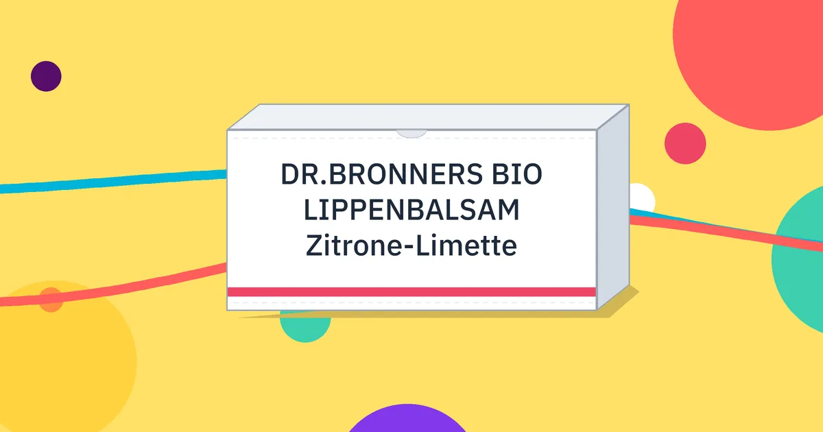 Symbolbild: Packung mit der Aufschrift DR.BRONNERS BIO LIPPENBALSAM Zitrone-Limette (PZN 19242131) – Verfügbarkeit und Bezug in Apotheken in Frankfurt am Main