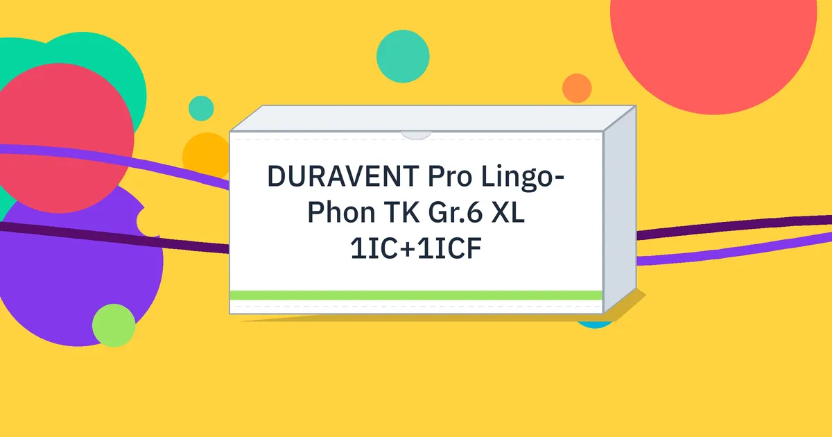 Symbolbild: Packung mit der Aufschrift DURAVENT Pro Lingo-Phon TK Gr.6 XL 1IC+1ICF (PZN 19246519) – Verfügbarkeit und Bezug in Apotheken in Frankfurt am Main