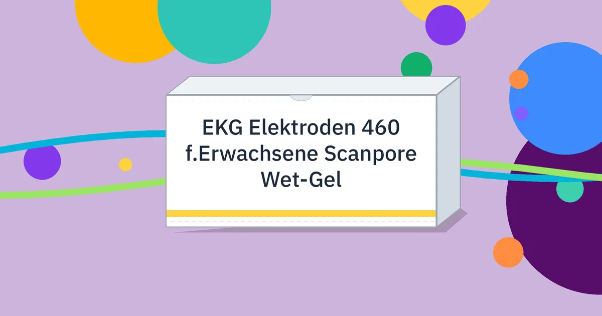 Symbolbild: Packung mit der Aufschrift EKG Elektroden 460 f.Erwachsene Scanpore Wet-Gel (PZN 03128516) – Verfügbarkeit und Bezug in Apotheken in Frankfurt am Main
