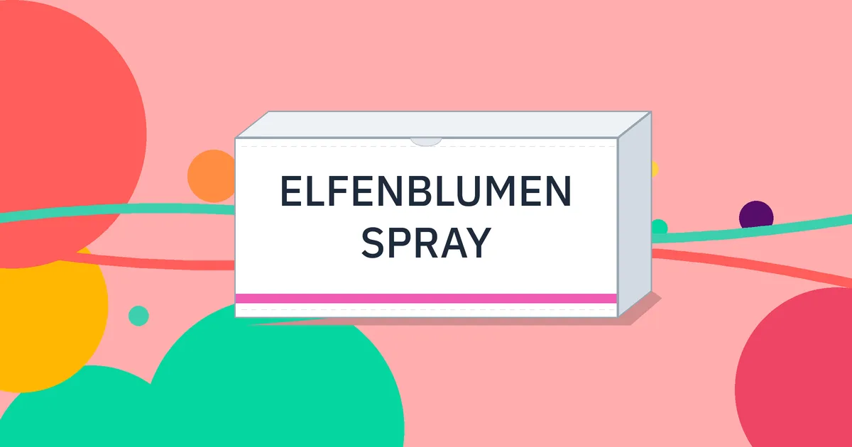 Symbolbild: Packung mit der Aufschrift ELFENBLUMEN SPRAY (PZN 14311063) – Verfügbarkeit und Bezug in Apotheken in Frankfurt am Main