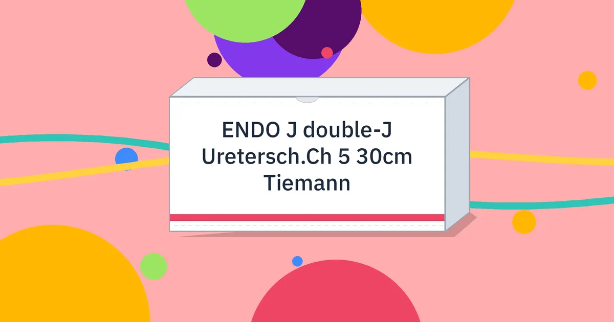 Symbolbild: Packung mit der Aufschrift ENDO J double-J Uretersch.Ch 5 30cm Tiemann (PZN 00438564) – Verfügbarkeit und Bezug in Apotheken in Frankfurt am Main