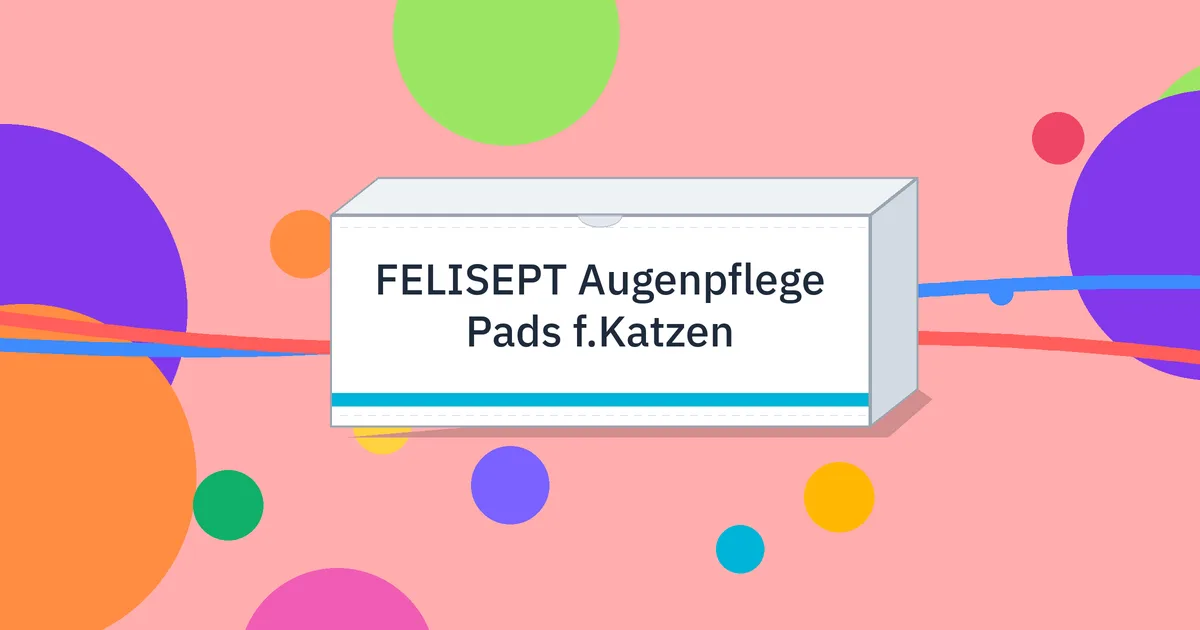 Symbolbild: Packung mit der Aufschrift FELISEPT Augenpflege Pads f.Katzen (PZN 16508605) – Verfügbarkeit und Bezug in Apotheken in Frankfurt am Main