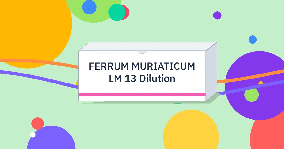 Symbolbild: Packung mit der Aufschrift FERRUM MURIATICUM LM 13 Dilution (PZN 12850749) – Verfügbarkeit und Bezug in Apotheken in Frankfurt am Main