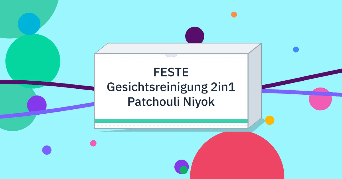 Symbolbild: Packung mit der Aufschrift FESTE Gesichtsreinigung 2in1 Patchouli Niyok (PZN 17535739) – Verfügbarkeit und Bezug in Apotheken in Frankfurt am Main