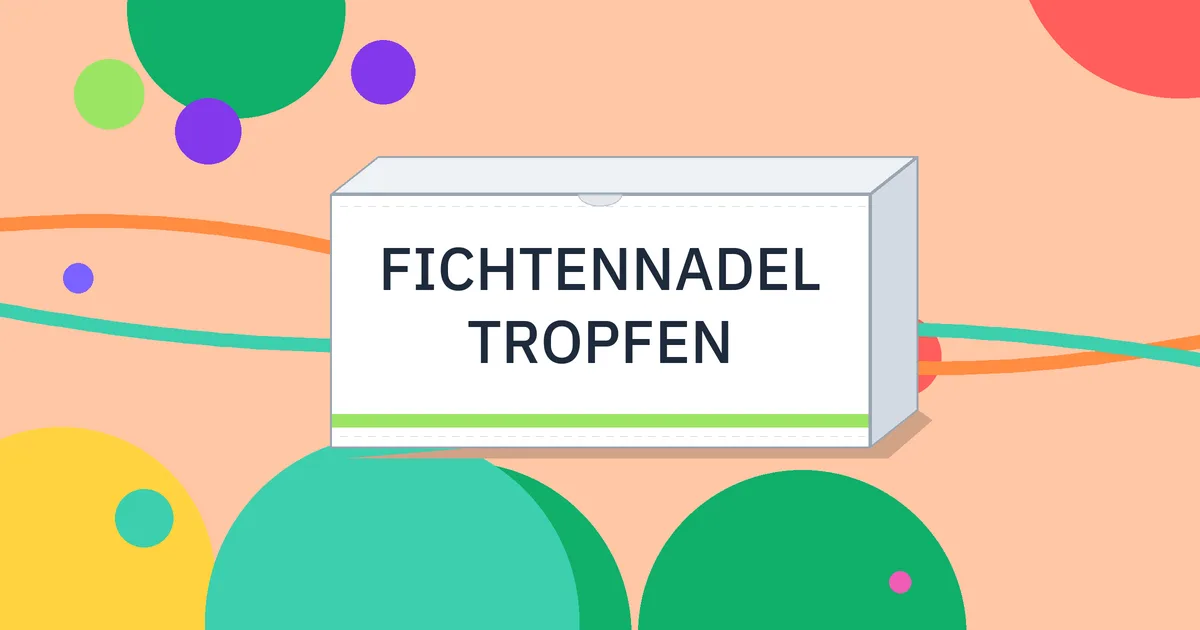 Symbolbild: Packung mit der Aufschrift FICHTENNADEL TROPFEN (PZN 14282841) – Verfügbarkeit und Bezug in Apotheken in Frankfurt am Main