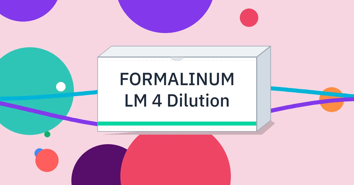 Symbolbild: Packung mit der Aufschrift FORMALINUM LM 4 Dilution (PZN 12873489) – Verfügbarkeit und Bezug in Apotheken in Frankfurt am Main