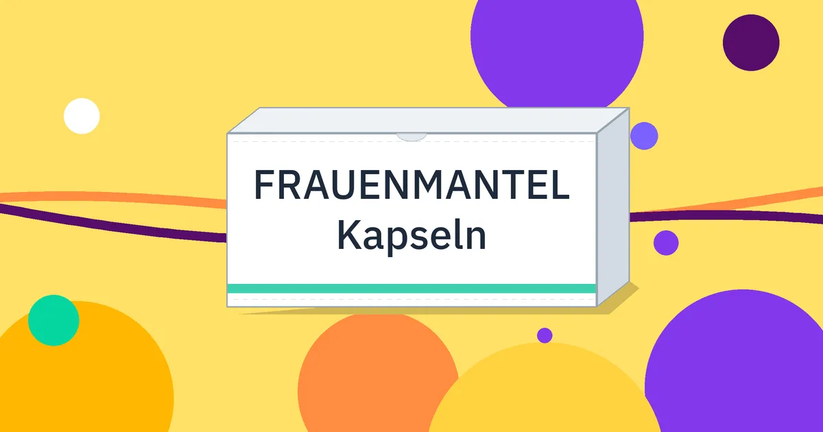 Symbolbild: Packung mit der Aufschrift FRAUENMANTEL Kapseln (PZN 08610991) – Verfügbarkeit und Bezug in Apotheken in Frankfurt am Main