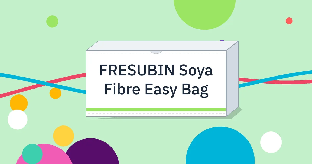 Symbolbild: Packung mit der Aufschrift FRESUBIN Soya Fibre Easy Bag (PZN 01027018) – Verfügbarkeit und Bezug in Apotheken in Frankfurt am Main
