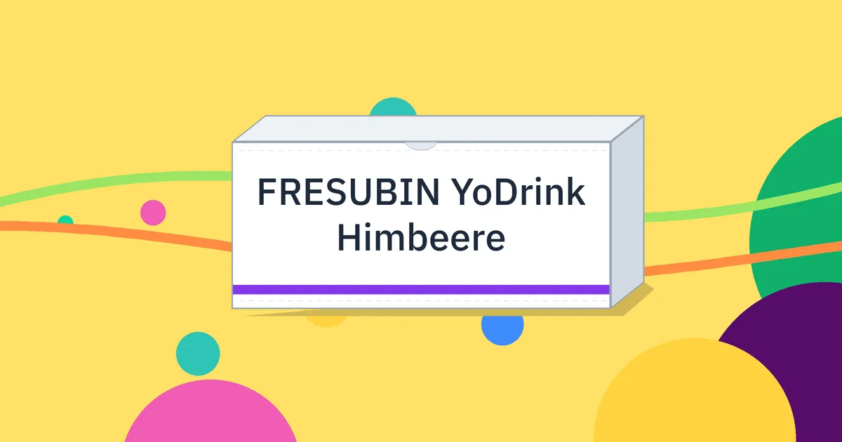 Symbolbild: Packung mit der Aufschrift FRESUBIN YoDrink Himbeere (PZN 19531102) – Verfügbarkeit und Bezug in Apotheken in Frankfurt am Main