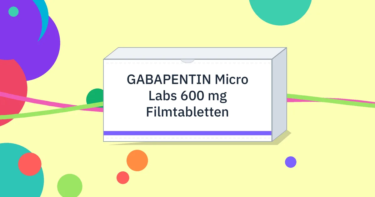 Symbolbild: Packung mit der Aufschrift GABAPENTIN Micro Labs 600 mg Filmtabletten (PZN 10517158) – Verfügbarkeit und Bezug in Apotheken in Frankfurt am Main