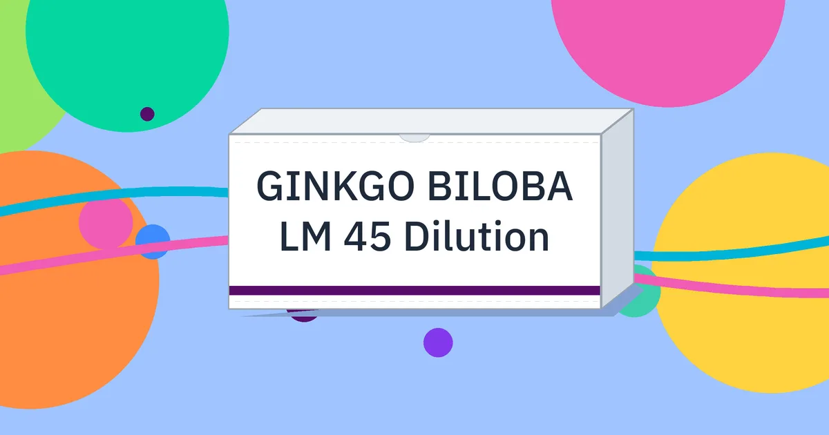 Symbolbild: Packung mit der Aufschrift GINKGO BILOBA LM 45 Dilution (PZN 12878311) – Verfügbarkeit und Bezug in Apotheken in Frankfurt am Main