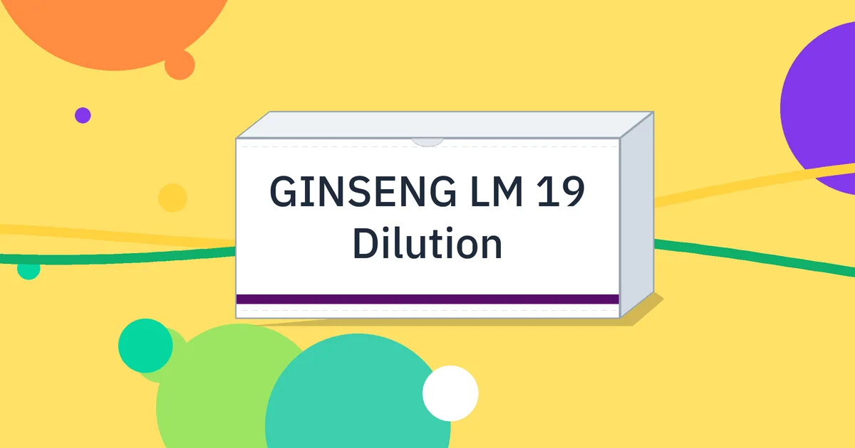 Symbolbild: Packung mit der Aufschrift GINSENG LM 19 Dilution (PZN 12878618) – Verfügbarkeit und Bezug in Apotheken in Frankfurt am Main