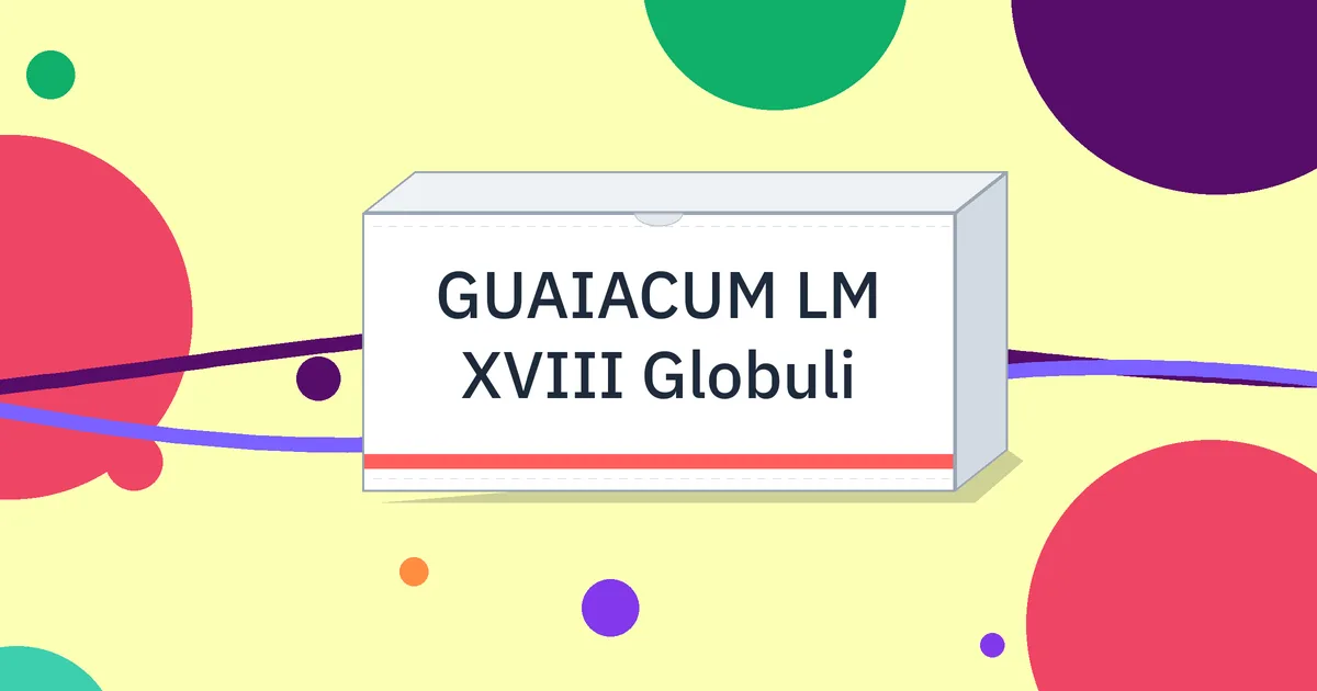 Symbolbild: Packung mit der Aufschrift GUAIACUM LM XVIII Globuli (PZN 02659312) – Verfügbarkeit und Bezug in Apotheken in Frankfurt am Main