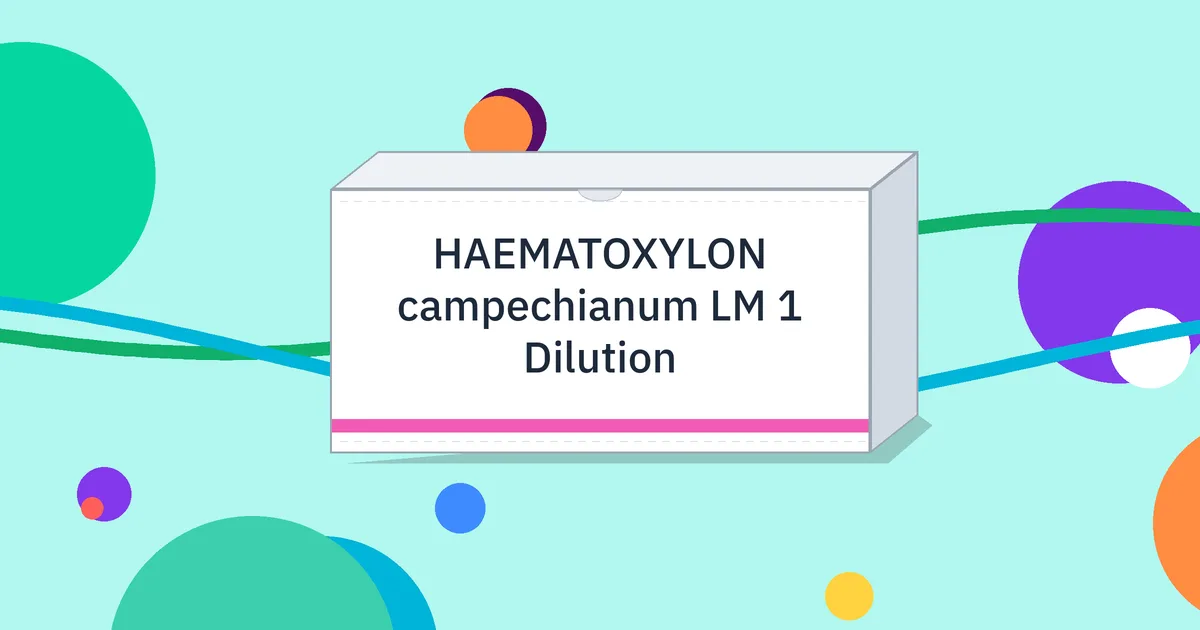 Symbolbild: Packung mit der Aufschrift HAEMATOXYLON campechianum LM 1 Dilution (PZN 13549182) – Verfügbarkeit und Bezug in Apotheken in Frankfurt am Main