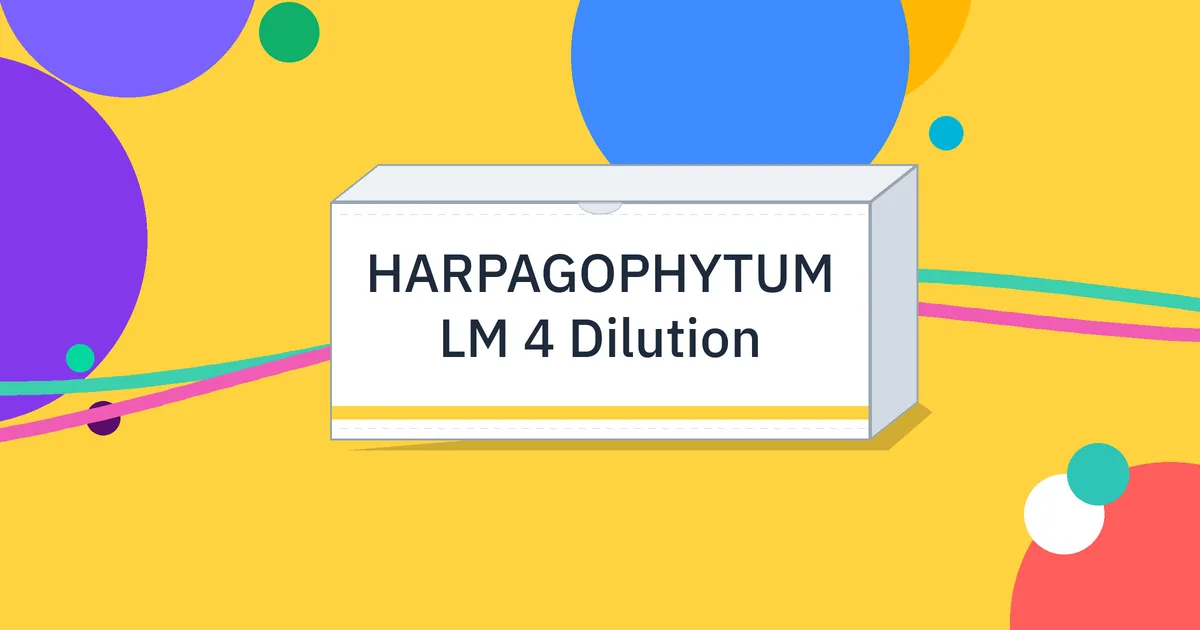Symbolbild: Packung mit der Aufschrift HARPAGOPHYTUM LM 4 Dilution (PZN 13550593) – Verfügbarkeit und Bezug in Apotheken in Frankfurt am Main