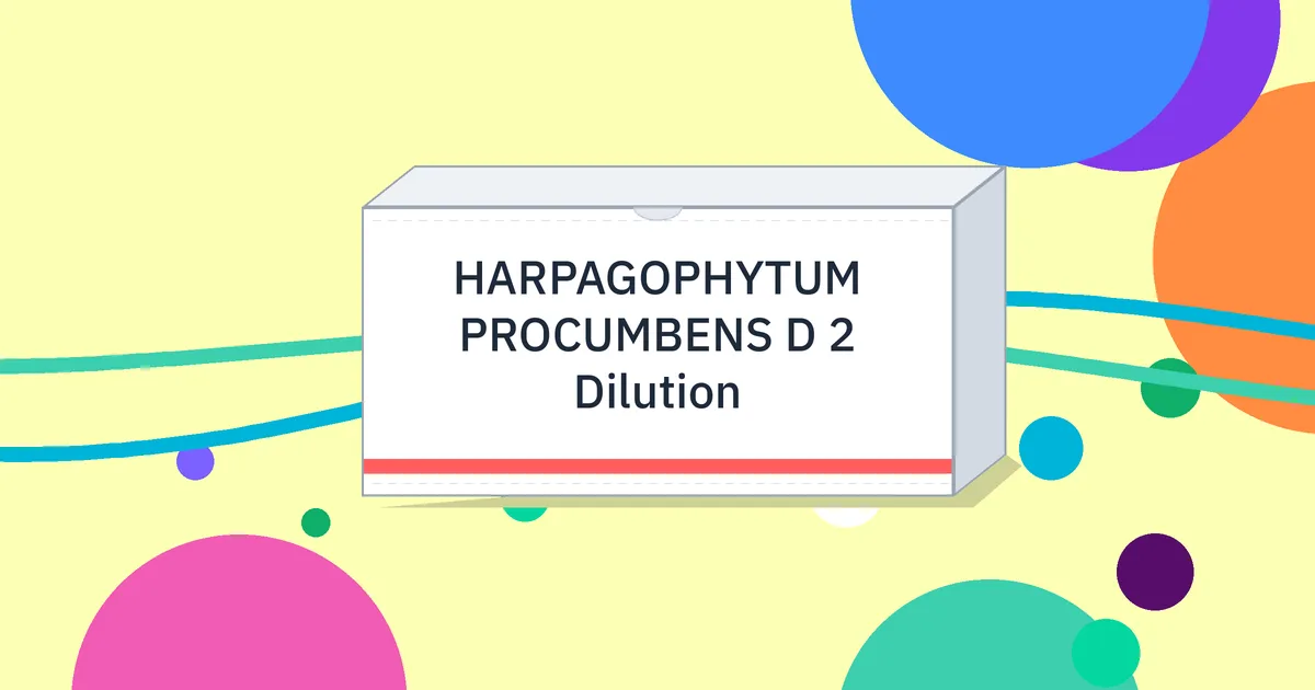 Symbolbild: Packung mit der Aufschrift HARPAGOPHYTUM PROCUMBENS D 2 Dilution (PZN 01772503) – Verfügbarkeit und Bezug in Apotheken in Frankfurt am Main