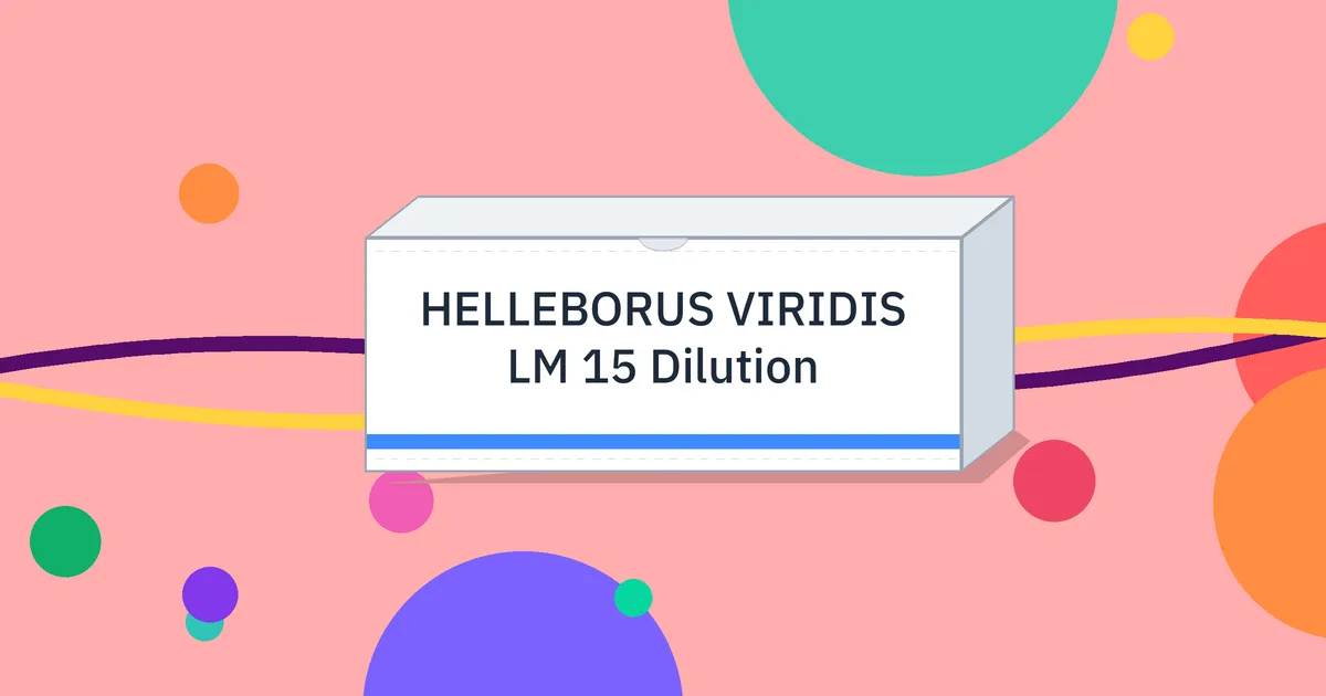 Symbolbild: Packung mit der Aufschrift HELLEBORUS VIRIDIS LM 15 Dilution (PZN 12886664) – Verfügbarkeit und Bezug in Apotheken in Frankfurt am Main
