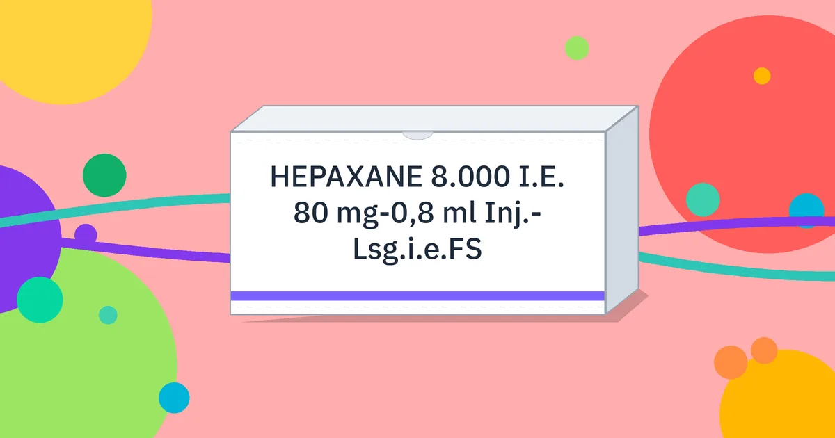 Symbolbild: Packung mit der Aufschrift HEPAXANE 8.000 I.E. 80 mg-0,8 ml Inj.-Lsg.i.e.FS (PZN 15638027) – Verfügbarkeit und Bezug in Apotheken in Frankfurt am Main