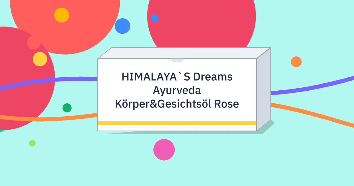 Symbolbild: Packung mit der Aufschrift HIMALAYA`S Dreams Ayurveda Körper&Gesichtsöl Rose (PZN 18204387) – Verfügbarkeit und Bezug in Apotheken in Frankfurt am Main