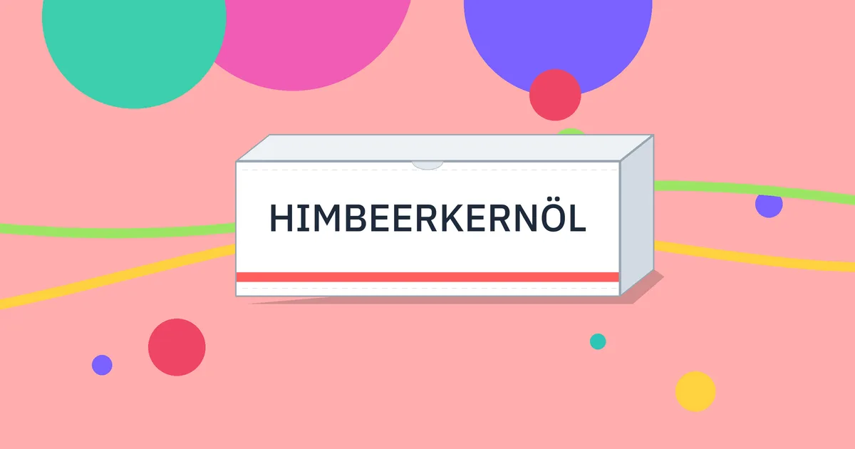 Symbolbild: Packung mit der Aufschrift HIMBEERKERNÖL (PZN 18681986) – Verfügbarkeit und Bezug in Apotheken in Frankfurt am Main