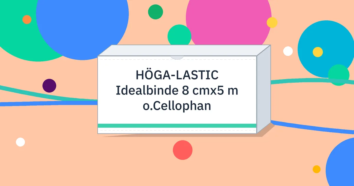 Symbolbild: Packung mit der Aufschrift HÖGA-LASTIC Idealbinde 8 cmx5 m o.Cellophan (PZN 04401227) – Verfügbarkeit und Bezug in Apotheken in Frankfurt am Main