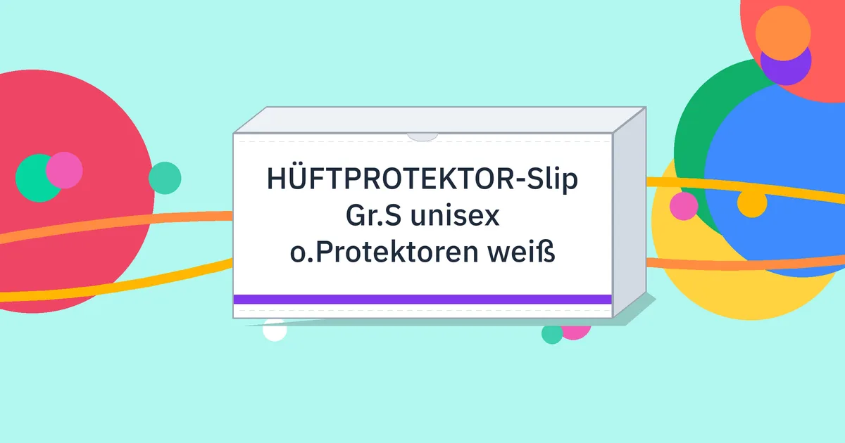 Symbolbild: Packung mit der Aufschrift HÜFTPROTEKTOR-Slip Gr.S unisex o.Protektoren weiß (PZN 14268048) – Verfügbarkeit und Bezug in Apotheken in Frankfurt am Main