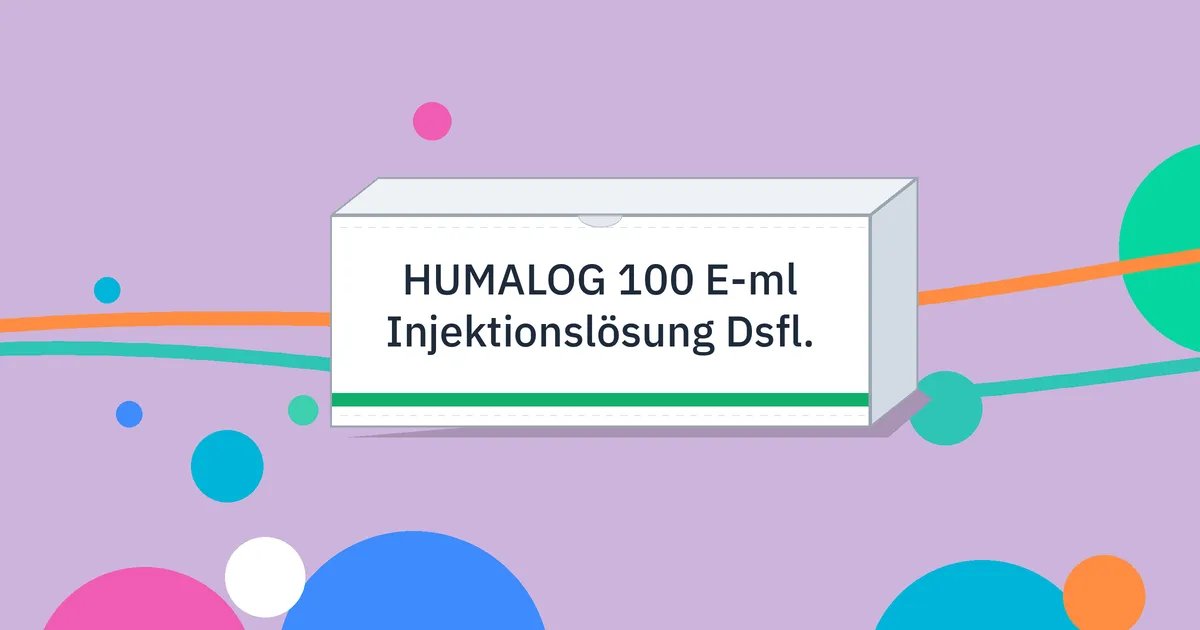 Symbolbild: Packung mit der Aufschrift HUMALOG 100 E-ml Injektionslösung Dsfl. (PZN 01166719) – Verfügbarkeit und Bezug in Apotheken in Frankfurt am Main