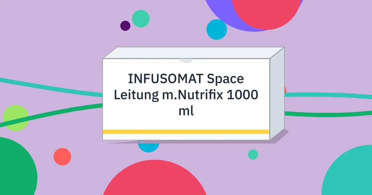 Symbolbild: Packung mit der Aufschrift INFUSOMAT Space Leitung m.Nutrifix 1000 ml (PZN 09205962) – Verfügbarkeit und Bezug in Apotheken in Frankfurt am Main