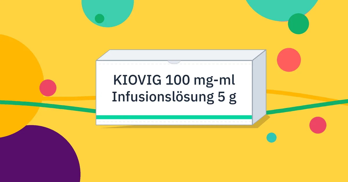 Symbolbild: Packung mit der Aufschrift KIOVIG 100 mg-ml Infusionslösung 5 g (PZN 04668835) – Verfügbarkeit und Bezug in Apotheken in Frankfurt am Main