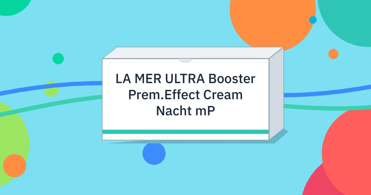 Symbolbild: Packung mit der Aufschrift LA MER ULTRA Booster Prem.Effect Cream Nacht mP (PZN 18677312) – Verfügbarkeit und Bezug in Apotheken in Frankfurt am Main