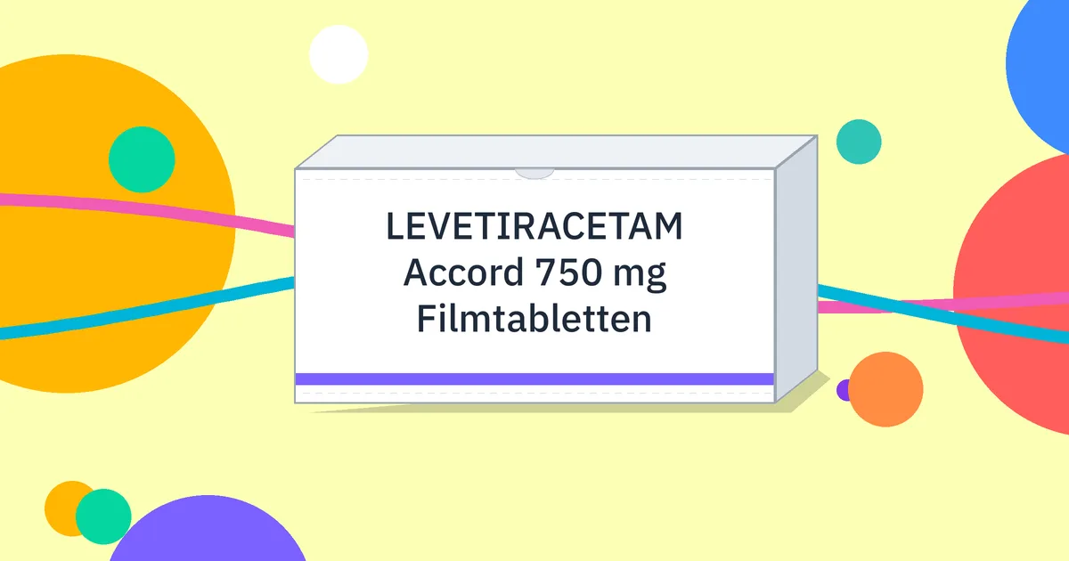 Symbolbild: Packung mit der Aufschrift LEVETIRACETAM Accord 750 mg Filmtabletten (PZN 11178824) – Verfügbarkeit und Bezug in Apotheken in Frankfurt am Main