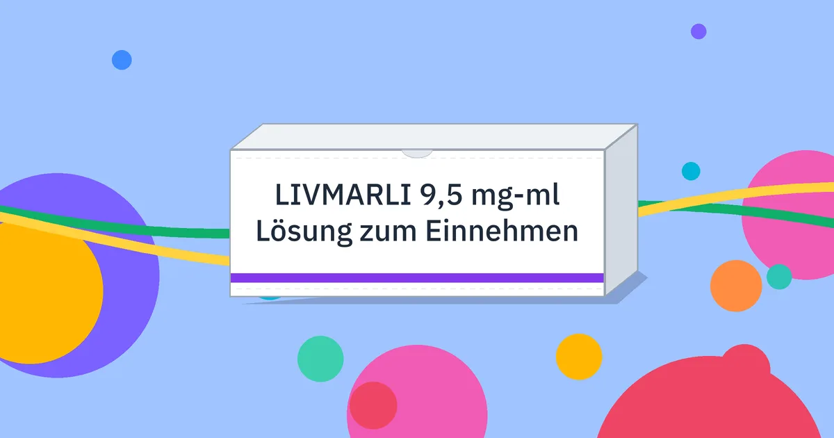 Symbolbild: Packung mit der Aufschrift LIVMARLI 9,5 mg-ml Lösung zum Einnehmen (PZN 18377260) – Verfügbarkeit und Bezug in Apotheken in Frankfurt am Main