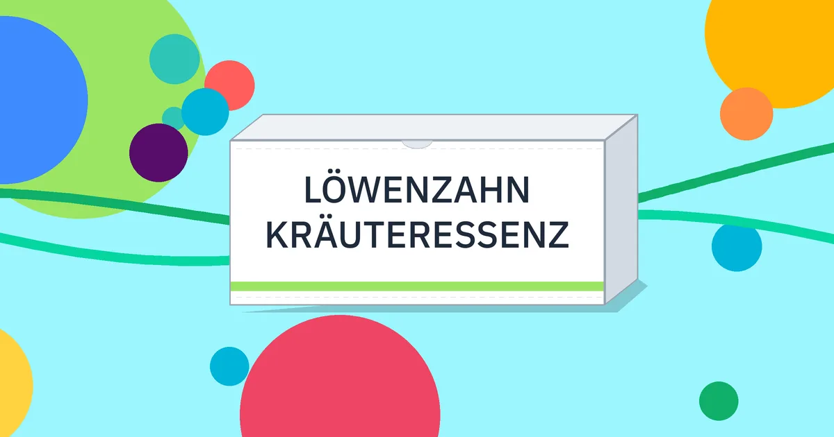 Symbolbild: Packung mit der Aufschrift LÖWENZAHN KRÄUTERESSENZ (PZN 13819925) – Verfügbarkeit und Bezug in Apotheken in Frankfurt am Main