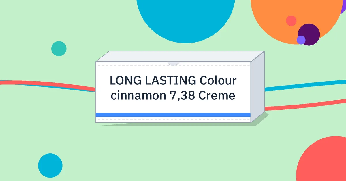 Symbolbild: Packung mit der Aufschrift LONG LASTING Colour cinnamon 7,38 Creme (PZN 06087634) – Verfügbarkeit und Bezug in Apotheken in Frankfurt am Main
