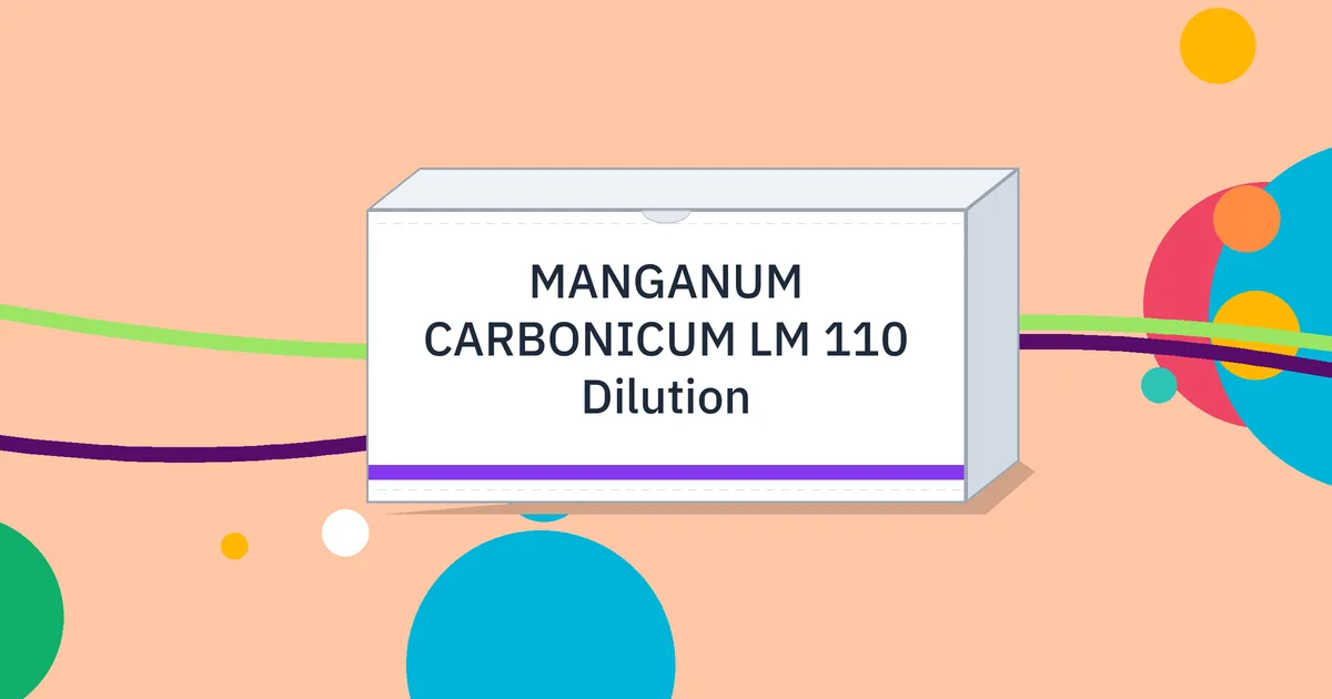 Symbolbild: Packung mit der Aufschrift MANGANUM CARBONICUM LM 110 Dilution (PZN 12943132) – Verfügbarkeit und Bezug in Apotheken in Frankfurt am Main