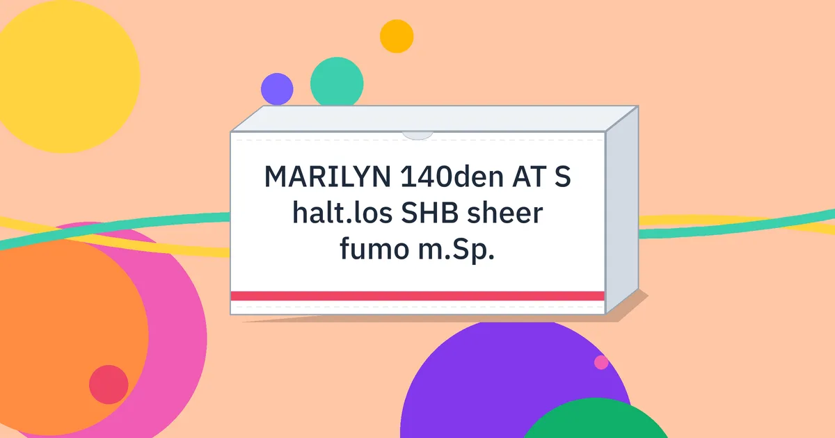 Symbolbild: Packung mit der Aufschrift MARILYN 140den AT S halt.los SHB sheer fumo m.Sp. (PZN 16186656) – Verfügbarkeit und Bezug in Apotheken in Frankfurt am Main
