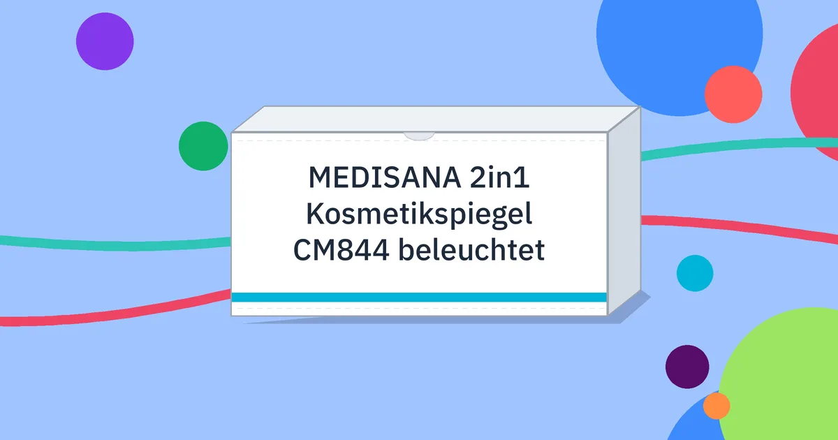 Symbolbild: Packung mit der Aufschrift MEDISANA 2in1 Kosmetikspiegel CM844 beleuchtet (PZN 20089189) – Verfügbarkeit und Bezug in Apotheken in Frankfurt am Main