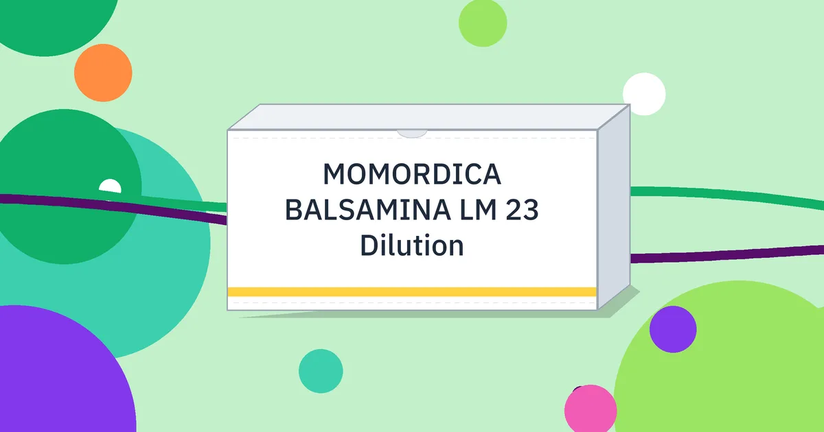 Symbolbild: Packung mit der Aufschrift MOMORDICA BALSAMINA LM 23 Dilution (PZN 13610409) – Verfügbarkeit und Bezug in Apotheken in Frankfurt am Main