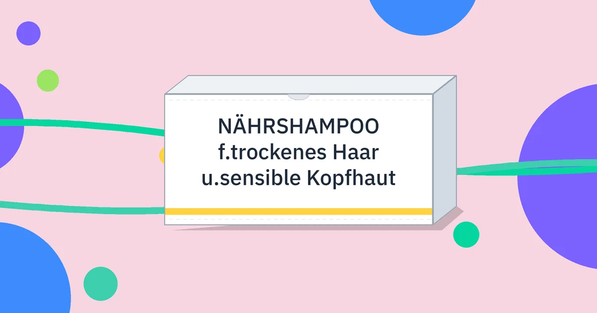 Symbolbild: Packung mit der Aufschrift NÄHRSHAMPOO f.trockenes Haar u.sensible Kopfhaut (PZN 18081849) – Verfügbarkeit und Bezug in Apotheken in Frankfurt am Main