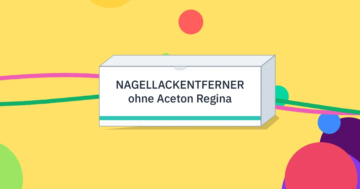 Symbolbild: Packung mit der Aufschrift NAGELLACKENTFERNER ohne Aceton Regina (PZN 15422669) – Verfügbarkeit und Bezug in Apotheken in Frankfurt am Main
