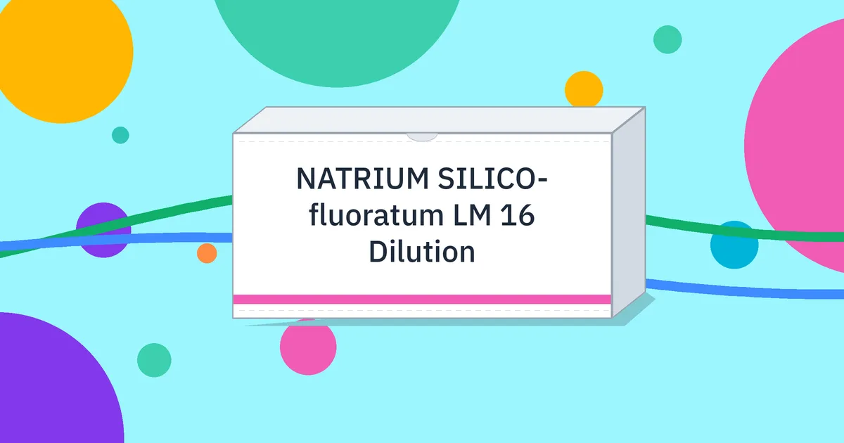Symbolbild: Packung mit der Aufschrift NATRIUM SILICO-fluoratum LM 16 Dilution (PZN 13617297) – Verfügbarkeit und Bezug in Apotheken in Frankfurt am Main