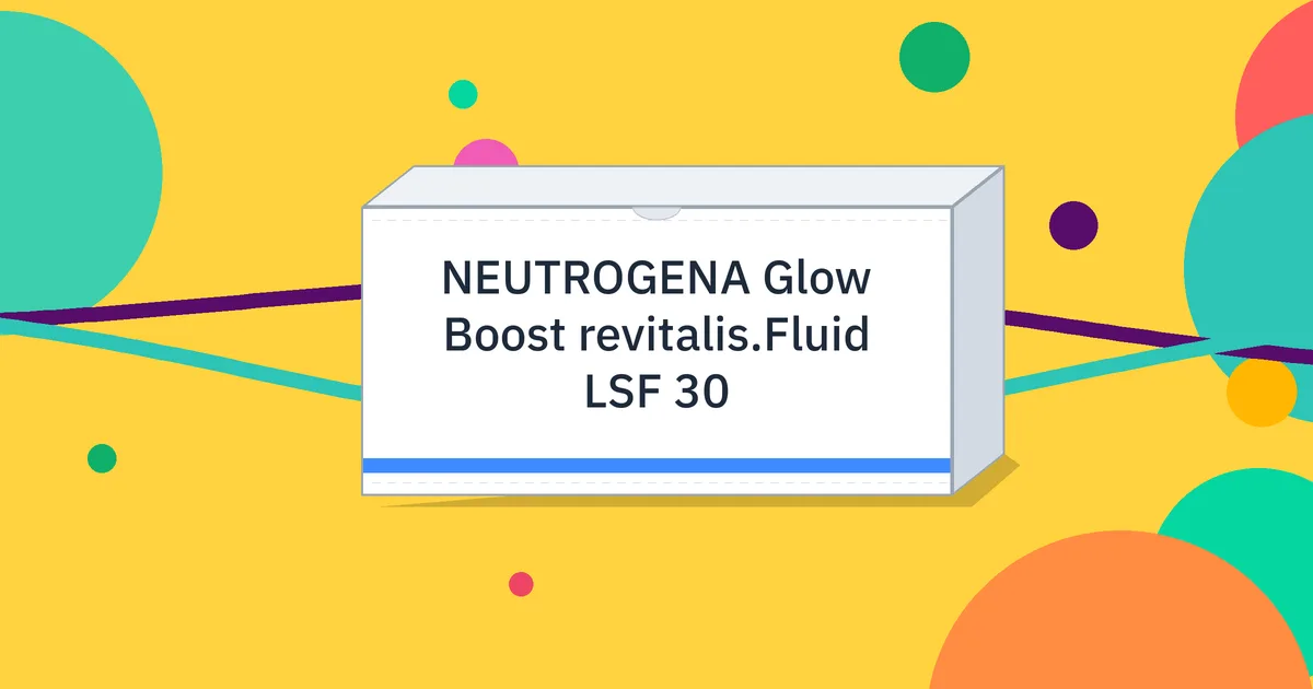 Symbolbild: Packung mit der Aufschrift NEUTROGENA Glow Boost revitalis.Fluid LSF 30 (PZN 17250451) – Verfügbarkeit und Bezug in Apotheken in Frankfurt am Main