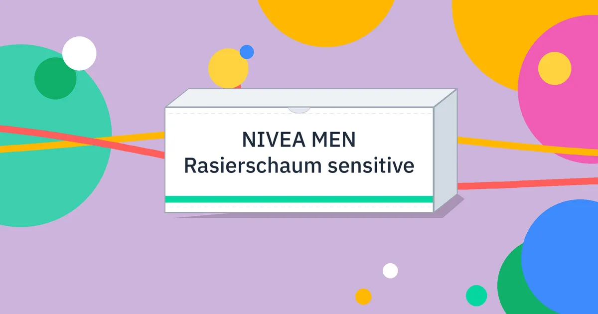 Symbolbild: Packung mit der Aufschrift NIVEA MEN Rasierschaum sensitive (PZN 11326271) – Verfügbarkeit und Bezug in Apotheken in Frankfurt am Main