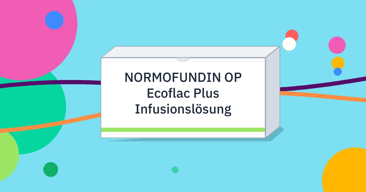 Symbolbild: Packung mit der Aufschrift NORMOFUNDIN OP Ecoflac Plus Infusionslösung (PZN 08609143) – Verfügbarkeit und Bezug in Apotheken in Frankfurt am Main