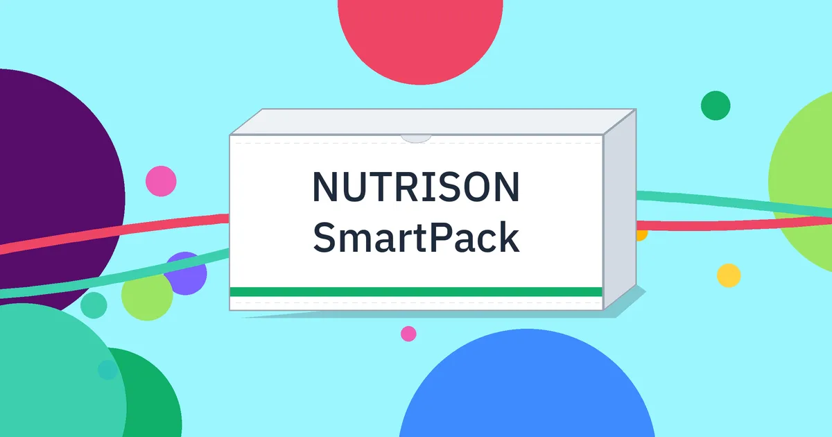 Symbolbild: Packung mit der Aufschrift NUTRISON SmartPack (PZN 14132219) – Verfügbarkeit und Bezug in Apotheken in Frankfurt am Main